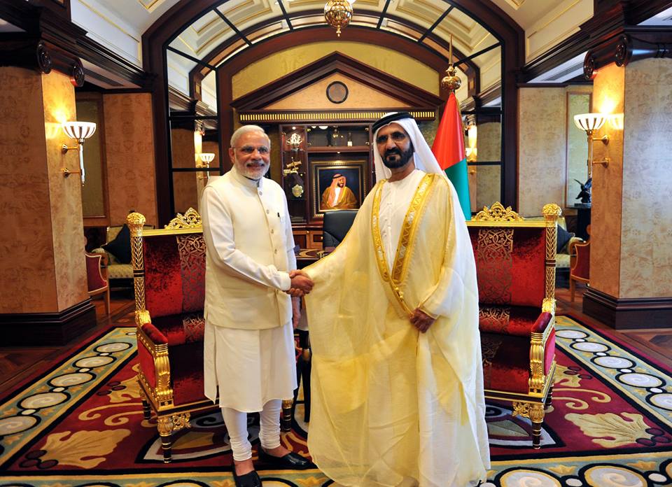 PM Narendra Modi Meets UAE PM Discusses Trade Investment