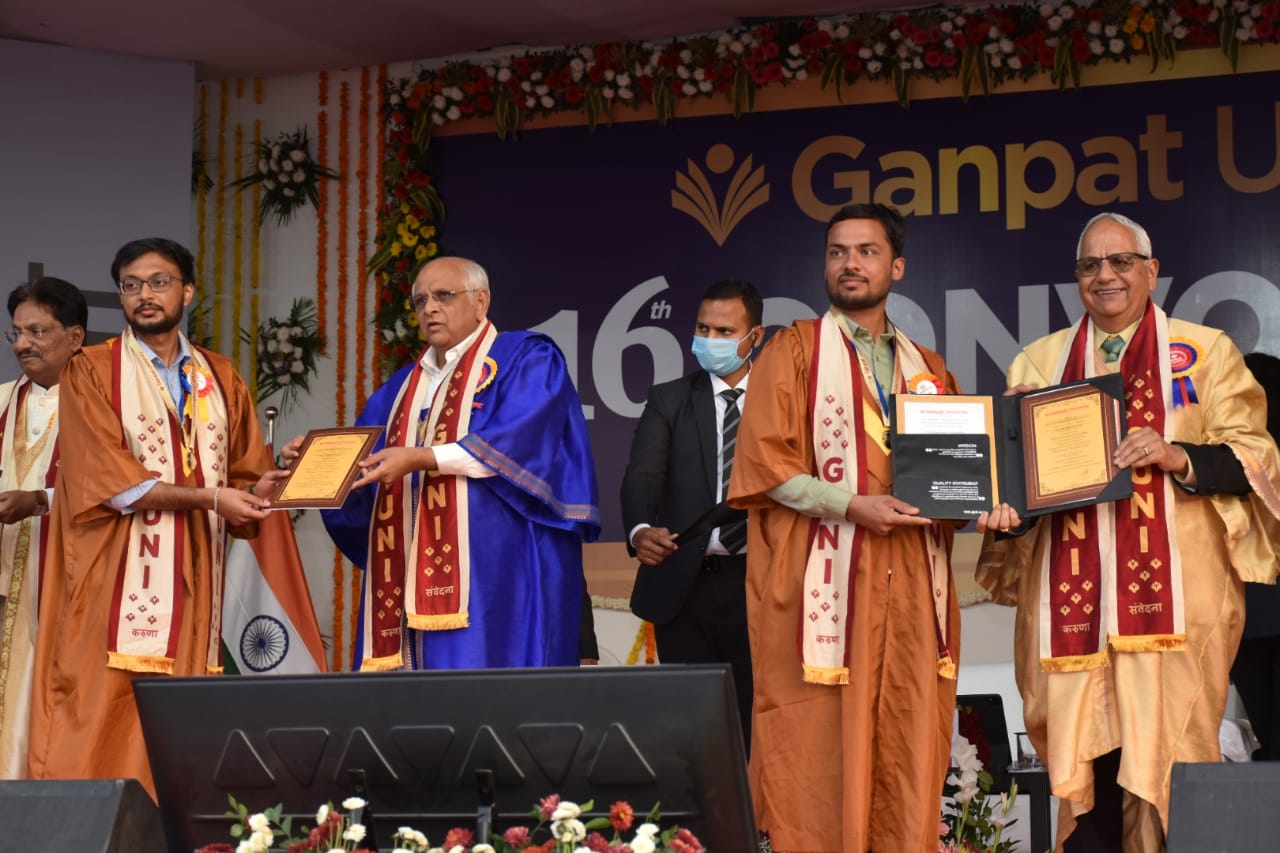 Gujarat CM Bhupendra Patel attended 16th Convocation ceremony of Ganpat ...