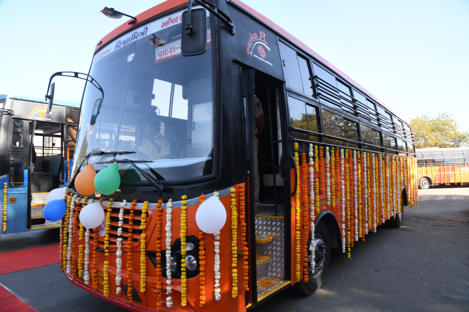 Gujarat CM allotted grant for buying new 151 ST Buses by GSRTC