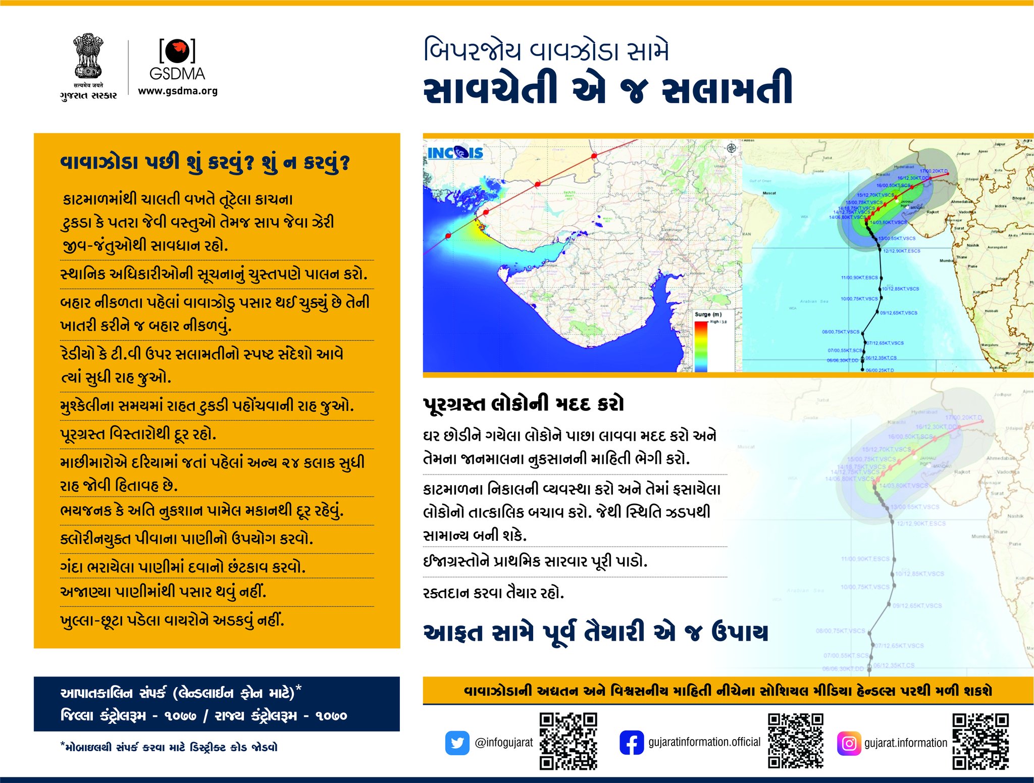 Cyclone Biparjoy update : 200 kms away from Gujarat coast - Gujarat's ...