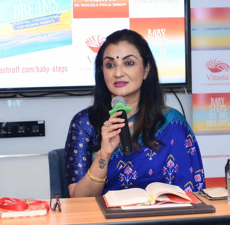 Dr Manjula Pooja Shroff’s first book “Baby Steps to Big Dreams” unveiled