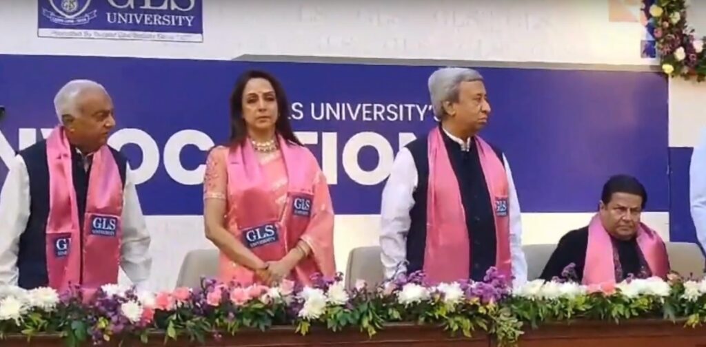Hema Malini Bollywood actress graced 7th Convocation Ceremony of GLS University in Ahmedabad ...