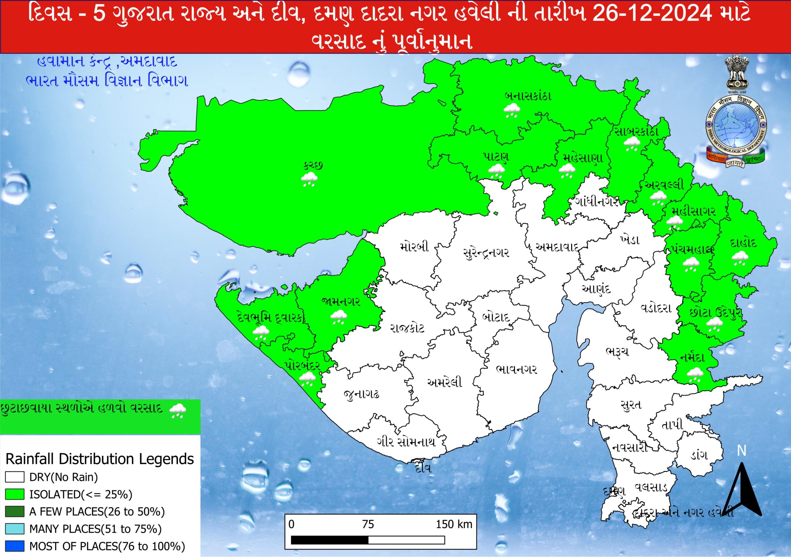 Change in Gujarat weather; increase in temperature above minimum level ...