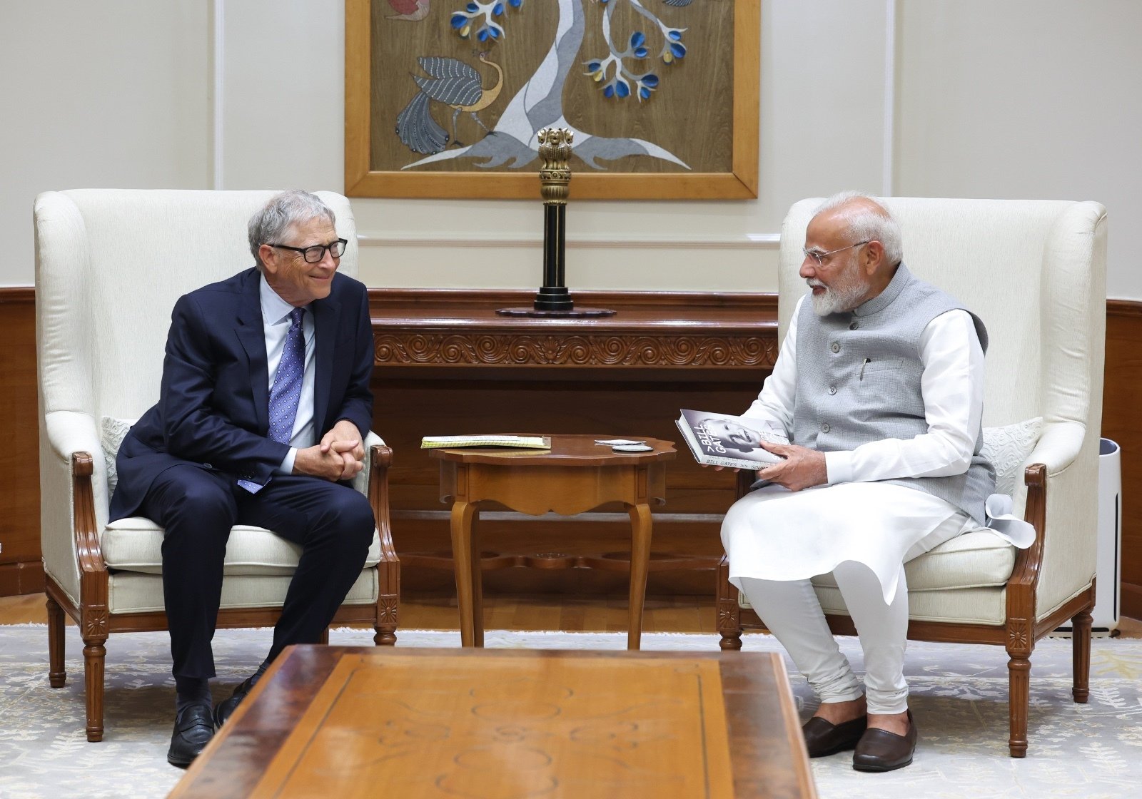 Microsoft Co-founder Mr. Bill Gates meets Prime Minister Narendra Modi ...